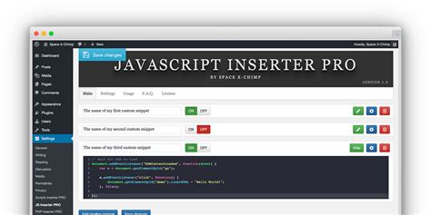 Javascript Inserter Pro