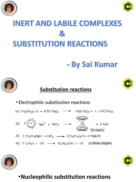 Inert And Labile Complexes And Substitution Reactions Pdf Coordination Complex Chemical