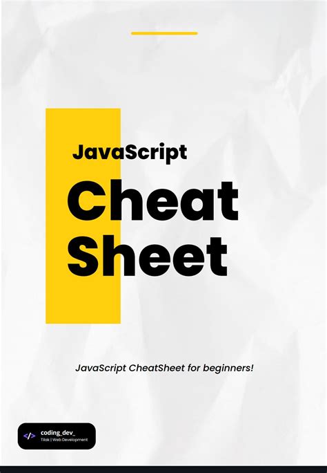 Deven Kaushik On Linkedin Javascript Coding Webdevelopment Learning Cheatsheet Developer