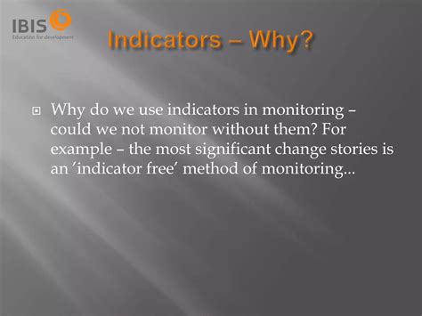 Monitoring Indicators Pptx