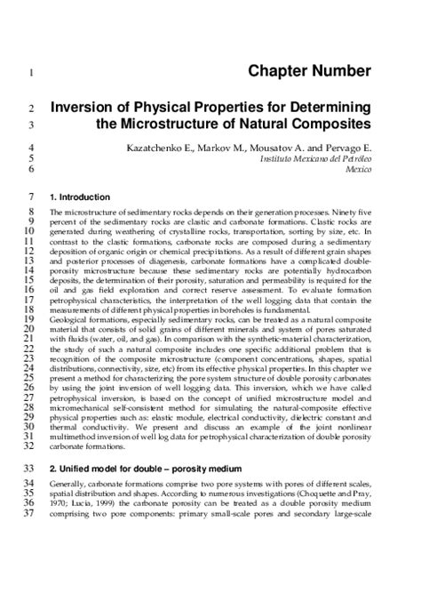 Pdf Prediction Of The S Wave Velocity In Carbonate Formation Using Joint Inversion Of