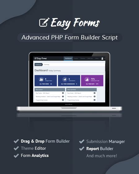 Easy Forms Advanced PHP Form Builder Script InkThemes