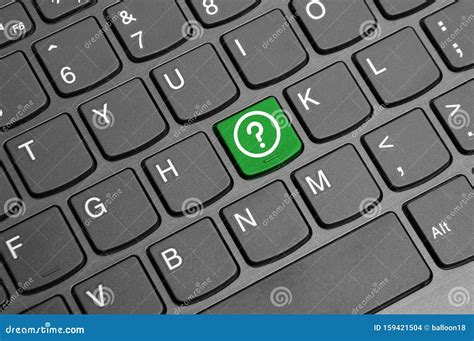 Question Mark On Keyboard Stock Photo Image Of Frequently 159421504