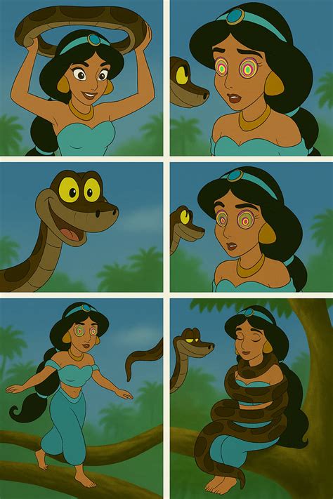 Kaa And Jasmine Variation 2 By Timb3rwolf444 On Deviantart
