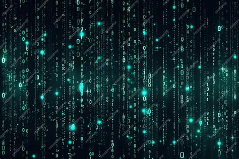 Premium Photo A Digital Binary Code That Is Being Displayed On A Dark