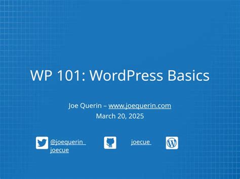Introduction To Wordpress Basics Wp 101 Ppt