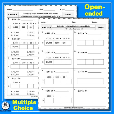 Multiplicative Comparisons Worksheet Practice Problems For Math Mastery