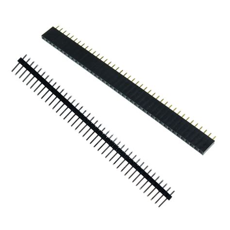 10pcs 40pin 2 54mm Header Socket Single Row Strip Maleandfemale Pcb