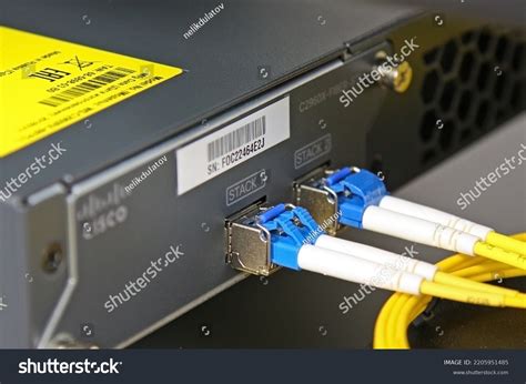 Optical Connection Cisco Switch Telecommunications Rackmoscow Stock Photo Shutterstock