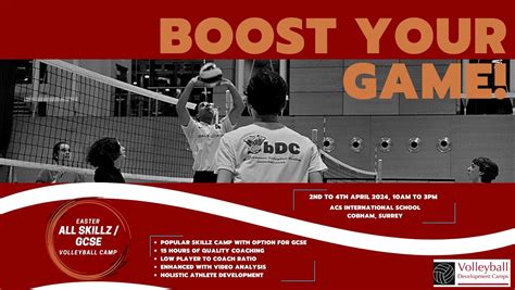 Boost Your Game 2024 1 Volleyball Development Camps