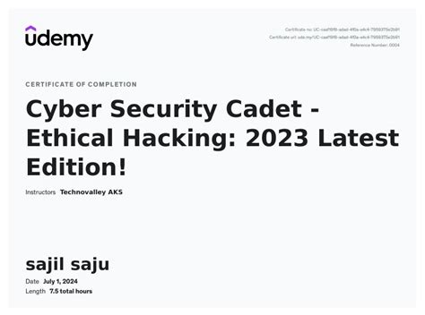 Sajil Mohamed V On Linkedin Cybersecurity Ethicalhacking Udemy