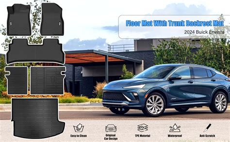Floor Mats And Cargo Liner For 2024 Buick Envista With Backrest Mat All Weather Tpe