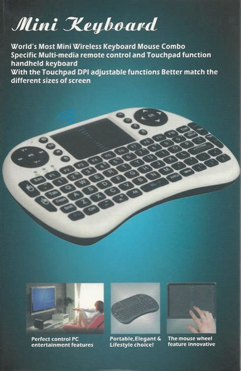 Wireless Keyboard 2 4G With Touchpad For PC And Android Devices