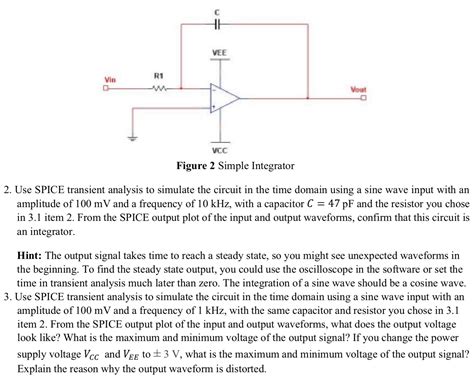 Figure 2 ﻿simple Integratoruse Spice Transient