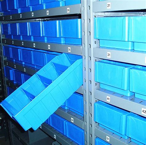 Industrial Warehouse Standard Bin Shelving For Small Parts Storage