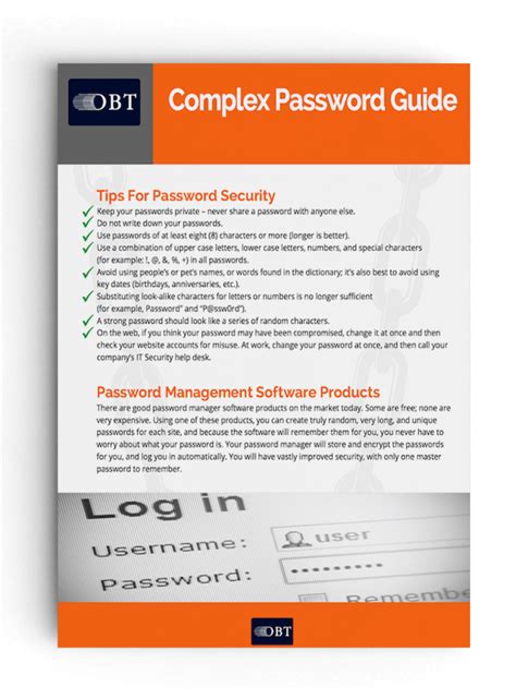 complex password guide obt