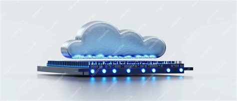 Futuristic Cloud Computing Network With Data Infrastructure Concept Premium Ai Generated Image