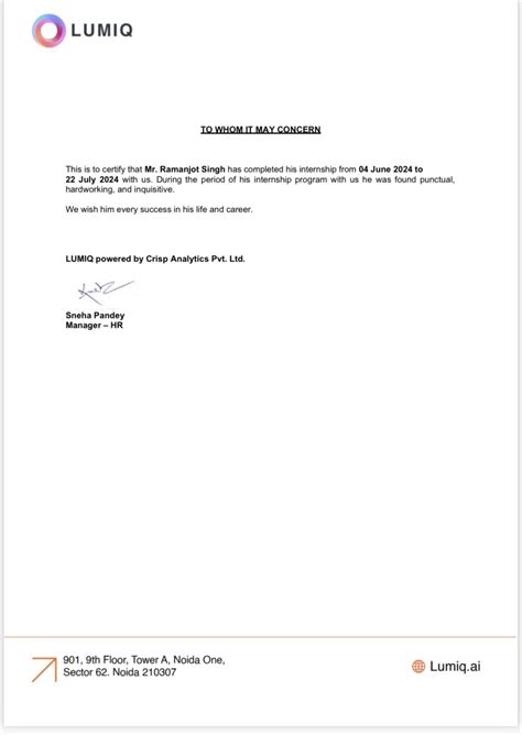 Ramanjot Singh On Linkedin Im Happy To Share That Ive Completed My