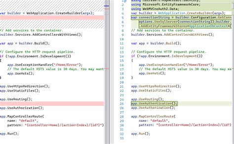 Mvc Without Auth Scaffold Identity Programcs Is Missing App