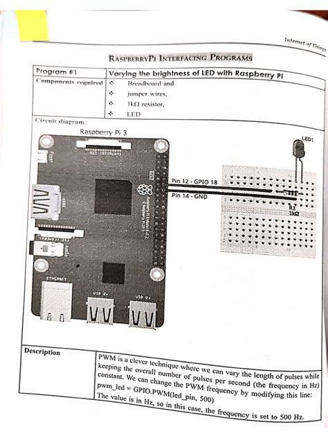 Pdflist Of Programraspberry Pi1 5iot Lab Pdf Raspberry Pi