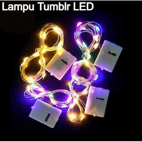 Jual Lampu Kawat Led Rainbow Lampu Hias Led Tumblr String Light Led Free Baterai Shopee