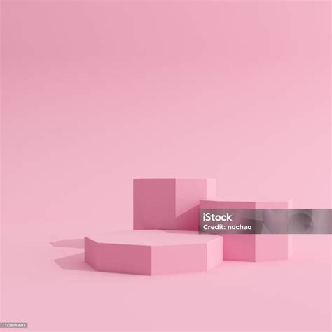 최소한의 스타일로 추상 모형 장면 지오메트리 양식 제품 프리젠 테이션 파스텔 색상 개체 플랫폼 연단 3d 렌더링 0명에 대한 스톡 사진 및 기타 이미지 Istock