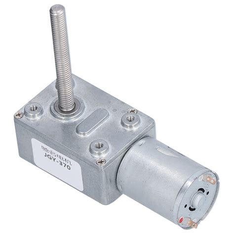 Jgy370 Dc 24v Worm Gear Motor High Torsion Self Locking Turbine