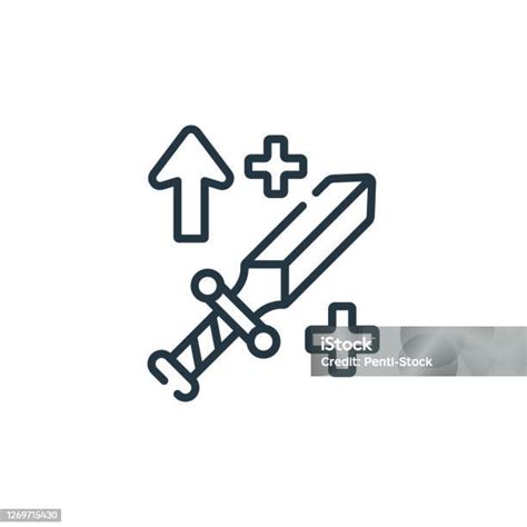 흰색 배경에서 격리된 버프 벡터 아이콘입니다 웹 사이트 디자인 및 모바일 앱 개발을위한 개요 얇은 라인 버프 아이콘 얇은 선