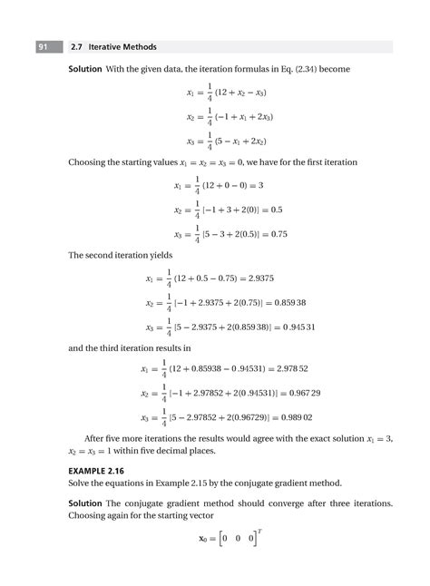 Numerical Method With Python 34 91 2 Iterative Methods Solution With The Given Data The