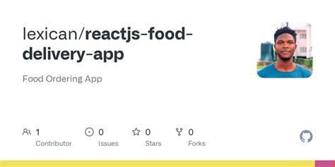 Github Lexicanreactjs Food Delivery App Food Ordering App