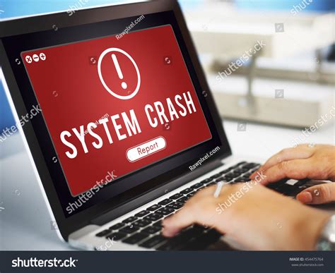 System Crash Network Problem Technology Software Stock Photo