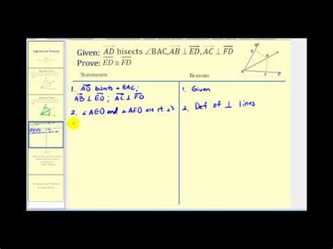 Proof Of The Angle Bisector Theorem Video Geometry CK 12 Foundation