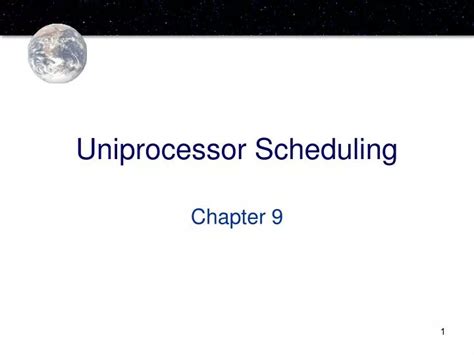Ppt Uniprocessor Scheduling Powerpoint Presentation Free Download