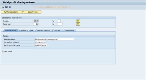 PC M UPAD SAP Tcode Profit Sharing General Payment