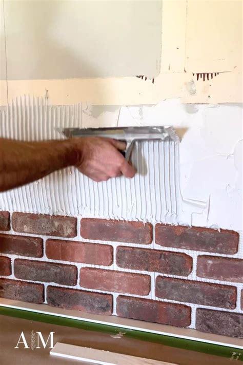 How To Install Brick Wall Step By Step Instructions Arched Manor