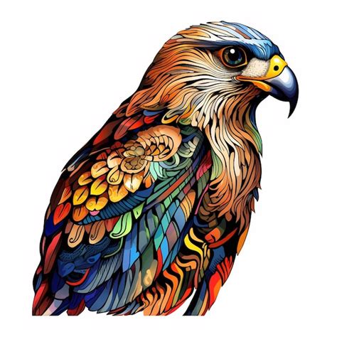 Иллюстрация орла на белом фоне Векторная иллюстрация Премиум векторы