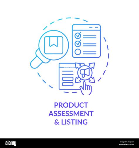 2d Gradient Icon Product Assessment And Listing Concept Stock Vector Image And Art Alamy