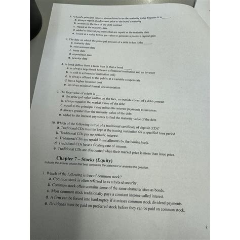 Solved A Bonds Principal Value Is Also Referred To As The