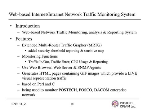 Ppt Web Based Internetintranet Network Traffic Monitoring System Powerpoint Presentation Id
