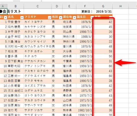 Excel関数年齢：年齢を計算する関数