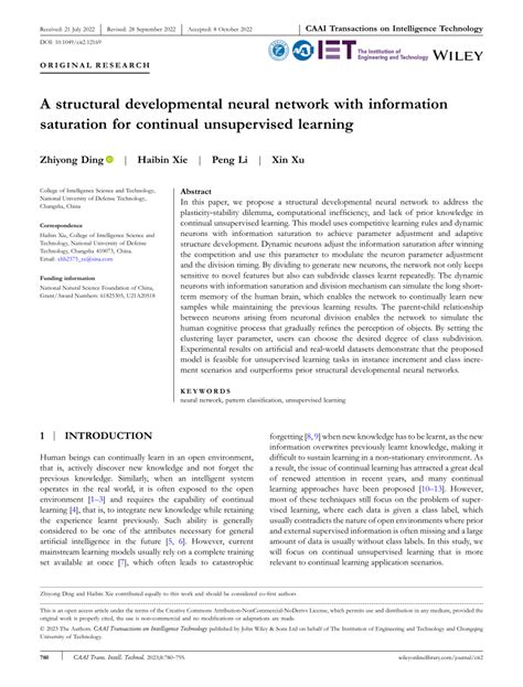 Pdf A Structural Developmental Neural Network With Information