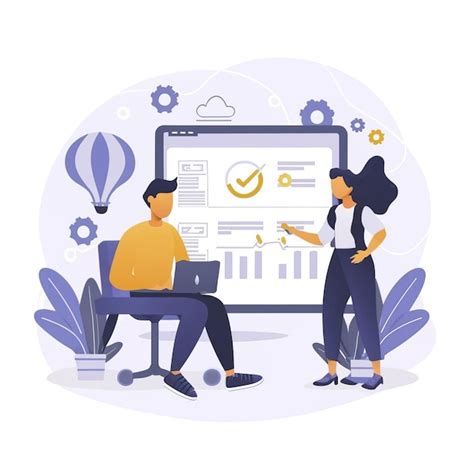 Premium Vector 2d Vector Illustration Colorful Learn New Skills Through Courses With