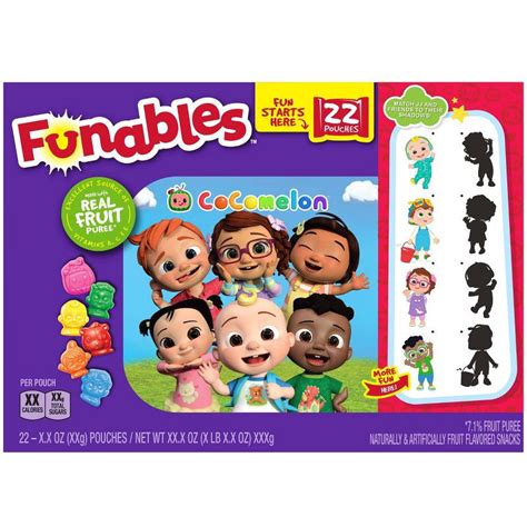 Funables Cocomelon Fruit Snacks 17 6oz 22ct 22 Ct 17 6 Oz Shipt