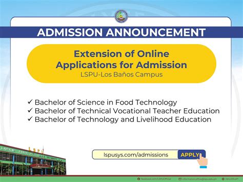 𝗔𝗱𝗺𝗶𝘀𝘀𝗶𝗼𝗻 Laguna State Polytechnic University