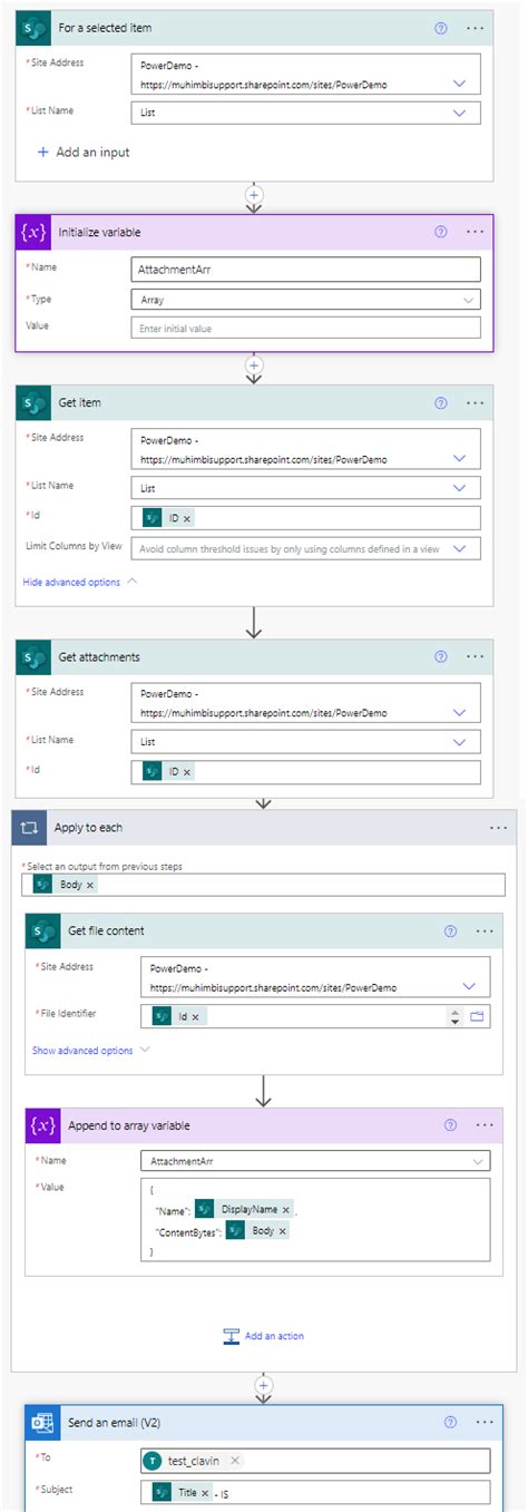 Getting Attachment For A Selected Item In Sharepoi Power Platform