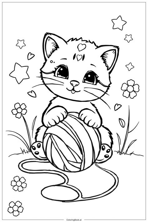 아기 고양이 색칠공부 43장 무료 Pdf・png 출력