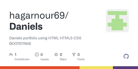 Github Hagarnour Daniels Daniels Portfolio Using Html Html Css