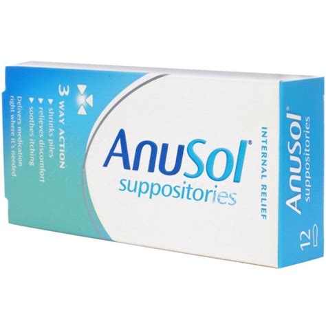 Buy Anusol Suppositories Haemorrhoids Treatment Online