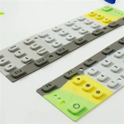 Custom Silicone Rubber Keypad Membrane Switch Flexible Cable Membrane