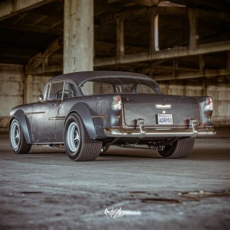 1955 Chevy 210 Gets Two Lane Blacktop Hot Rod Look In Retro Rendering